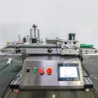 China Automatic Labeling Machine Desktop Round Bottle Labeling Machine For Tin Cans Glass And Plastic Bottle Label Applicator for sale