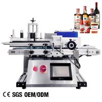 China Automatic Labeling Machine Desktop Round Bottle Labeling Machine For Tin Cans Glass And Plastic Bottle Label Applicator for sale