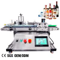 China PLC HMI Automatic Bottle Labeler Square Bottle Label Applicator For Cylindrical Containers for sale