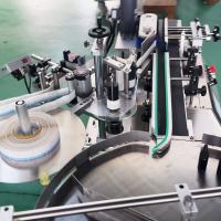 China PLC HMI Automatic Bottle Labeler Square Bottle Label Applicator For Cylindrical Containers for sale