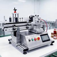 China ODM Glass Plastic Metal Bottle Labeling Equipment Labeler For Wine Beverages Jam for sale
