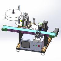 China Automatic Benchtop Printing Bottle Sticker Machine 10-100pcs/Min Custom for sale