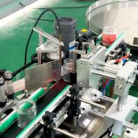 China Semi Automatic 500ml Wine Sticker Bottle Labeling Machine Food Cosmetic Bottle Labeler for sale