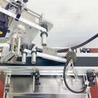 China Styrofoam Boxes Flat Desktop Labeler Machine Sticker Applicator Automatic PLC Controlled for sale