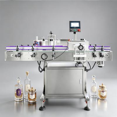 China Tabletop Cola Coffee Oval Bottle Labeling Machine Sticker Applicator OEM for sale