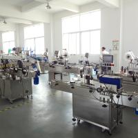 China High Speed Bottle Labeling Machine Food Cosmetics Automatic Label Applicator Machine with Belt Conveyance for sale
