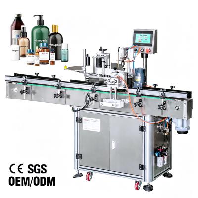China 60pcs/Min Bottle Round Bottle Bag Labeling Machine For Glass Plastic Cup Commercial for sale
