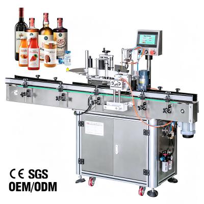 China Multifunctional Automatic Labeler Glass Plastic Water Bottle Labeling Machine Applicator Touchscreen for sale