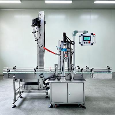 China PLC Semi Auto Bottle Screw Capping Machine For Oil Drums Cans 220V for sale