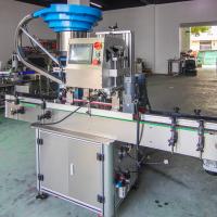 China High Speed Capping Bottles Machine Automatic 4 Wheel Screw Capping Machine With Cap Feeder Bowl for Food and Cosmetic Bottles for sale