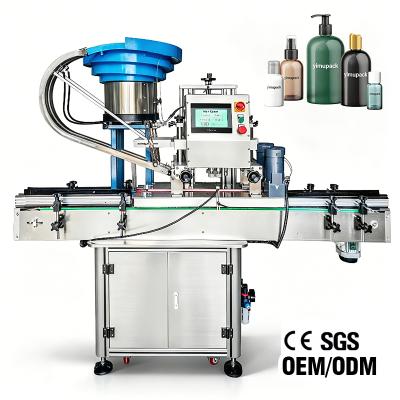 China Automatic Four Wheel Cap Capping Machine Glass Bottle Plastic Bottle With CE Certification For Food And Skincare Products for sale