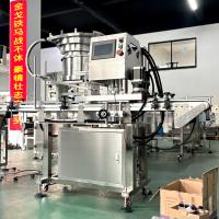 China SUS304 PLC Four Head Auto Plastic Bottle Capping Machine For Glass Dropper Jar for sale