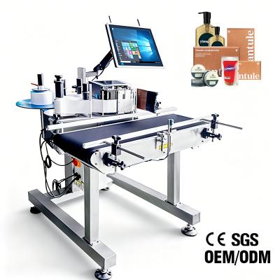 China CE Certificated Thermal Label Label Printing Equipment For Square Bottles Sticker Packaging for sale