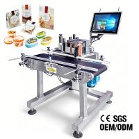 China Electric Square Bottle Packaging Labeling Machine For Round Container 20pcs/min for sale