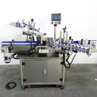China High Quality Win And Beer Bottle Label Applicator Machine Automatic Double Head Neck And Body Labeling Machine For Round Bottles for sale