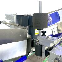 China Two Head Automatic Bottle Labeling Machine Sauce And Olive Oil Bottle Label Applicator Machine For Glass Bottle for sale