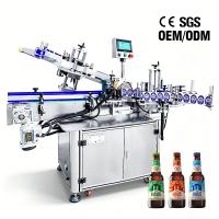 China Automatic Bottle Labeling Machine Glass And Plastic Bottle Neck And Body Labeling Machine For Red Wine And Beverages for sale