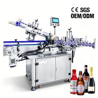 China Automatic Double Head Round Bottle Labeling Machine Plastic And Glass Bottle Label Sticker Machine With CE Certification for sale