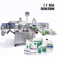 China High Quality YM610 Water Bottle Label Printing Machine Fertilizers Cleaning Agents Labeling Machine for Plastic Bottles Buckets for sale