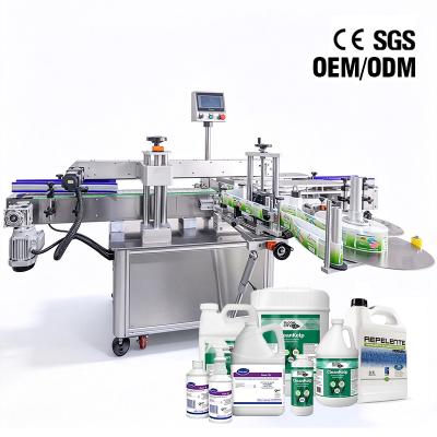 China High Quality YM610 Water Bottle Label Printing Machine Fertilizers Cleaning Agents Labeling Machine for Plastic Bottles Buckets for sale