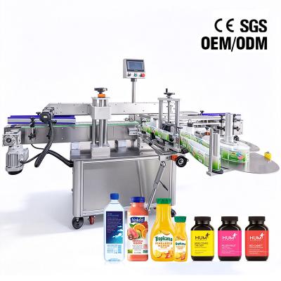 China YM610 Multifunction Square Bottle Label Printing Machine Beverage Honey And Beer Bottle Labeling Machine With Label Dispenser for sale