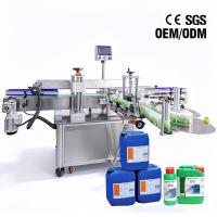 China Hot Selling Automatic Square Bottle Label Machine 5L 10L 20L Bucket and Bottle Sticker Labeling Machine With OEM ODM Services for sale