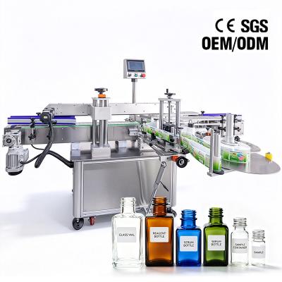 China YM610 Auto Labeling Machine Rectangular Square and Round Bottle Labeling Machine for Food and Chemicals Label Applicator for sale