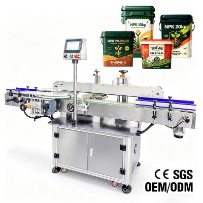 China High Efficiency Automatic Labeling Machines Buckets and Square Bottles Labeling Machine for Sauces Chemicals Label Applicator for sale