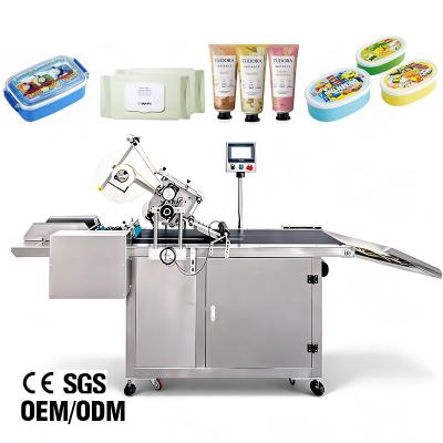China YM210D Flat Surface Labeling Machine Automatic Box Labeling Machine for Food and Daily Necessities Flat Label Applicator for sale