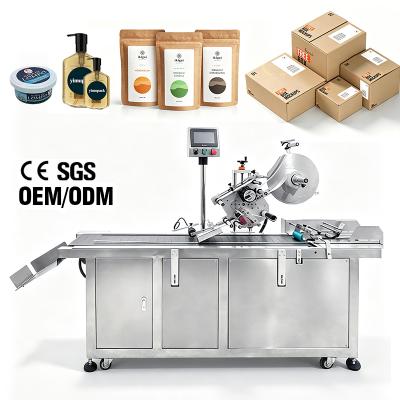 China Factory Direct YM210D Automatic Label Machine Flat Bottle Boxes and Bags Label Printer Sticker Machine for sale