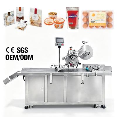 China Full Automatic square Bottle Labeling Machine Snacks Gifts and Apparel Labeling Machine for Flat Bottle Box Sticker Applicator for sale