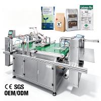 China Full Automatic Flat Labeling Machine Large Bag Labeling Machine for Shopping and Fertilizers for sale