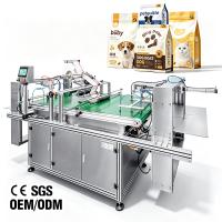 China Multifunction Label Applicator Machine Full Automatic Flat Labeling Machine Cat Dog Food Bag Labeling Machine With High Quality for sale