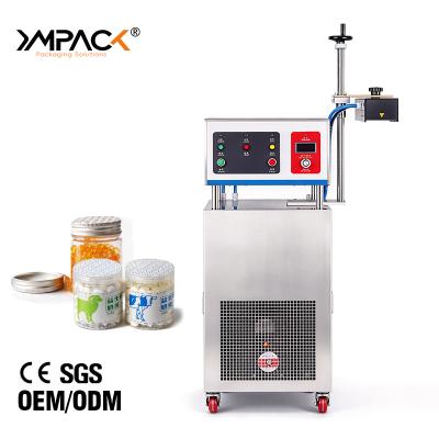 China LM3000 Electric Sealing Machine Induction Aluminium Foil Sealing Machine Snack Can Lid Sealing Machine With 2 Year Warranty for sale