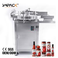 China High Efficiency Full Automatic Packaging Line Turntable Large Motorized Turntable Ketchup Jam Honey Bottle Sorting Machine for sale