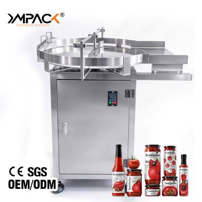 China High Efficiency Full Automatic Packaging Line Turntable Large Motorized Turntable Ketchup Jam Honey Bottle Sorting Machine for sale