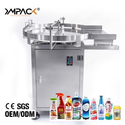 China Automatic Round Bottle Collection Turntable Multisize Bottle Turntable Glass and Plastic Bottle Juice Wine Bottle Feeding Machine for sale