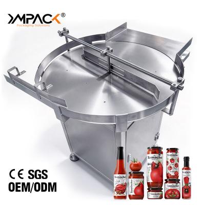 China Full Automatic Industrial Turntable Square and Round Bottle Collection Turntable Honey Ketchup and Juice Electric Turntable for sale