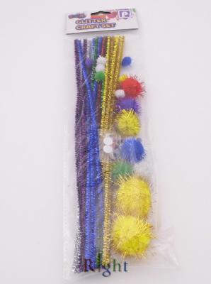 China DIY craft set chenille stems and pompom set for sale