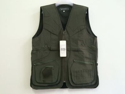 China Hunting vest, taslan fabric, water proof function, S-3XL, olive, green color for sale