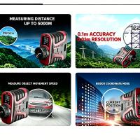 China Professional Laser Rangefinder with 6000m Maximum Measurement Distance, IP67 Waterproof and Dustproof, and Dual OLED Screens for sale