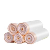 China Overlap Drawstring handle Garbage Bag Roll bag making Machine draw tape trash roll bag machinery for sale
