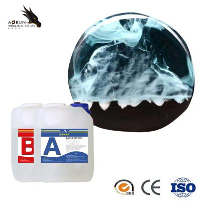 China Defoaming Yellow UV Resistant Epoxy Resin Fast Non Toxic UV Resin Eco Friendly for sale