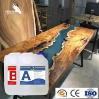 China Fast Cured Two Part Epoxy Resin Clear Liquid Crystal Casting Kit Art Resin River Table Top for sale