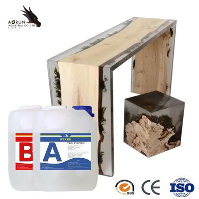 China AB Glue Surface Gloss Art Epoxy Resin High Hardness Self Leveling for sale