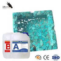 China AB Glue Surface Gloss Art Epoxy Resin High Hardness Self Leveling for sale
