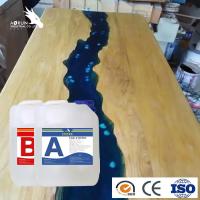 China DIY Art Craft Wood Epoxy Resin High Gloss Transparent Viscous Liquid for sale