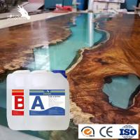 China DIY Art Craft Wood Epoxy Resin High Gloss Transparent Viscous Liquid for sale