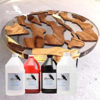 China Epoxy Resin 1:1 Crystal Epoxy Resin Glue Clear Wood Table Top Countertop Coating for sale