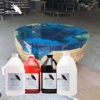 China Crystal Clear Art Resin Coating 100% Solid Two Component Epoxy Resin For Bar Countertops for sale
